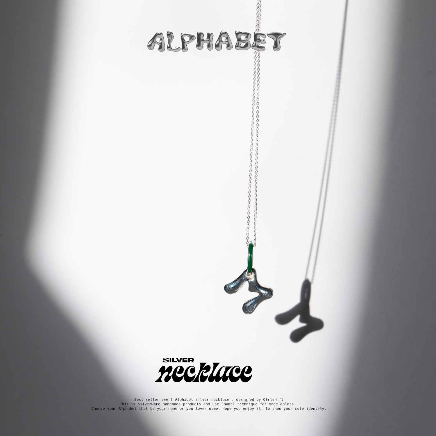 Ctrlshift - Alphabet silver neacklace - Ctrlshift - ThaiPick