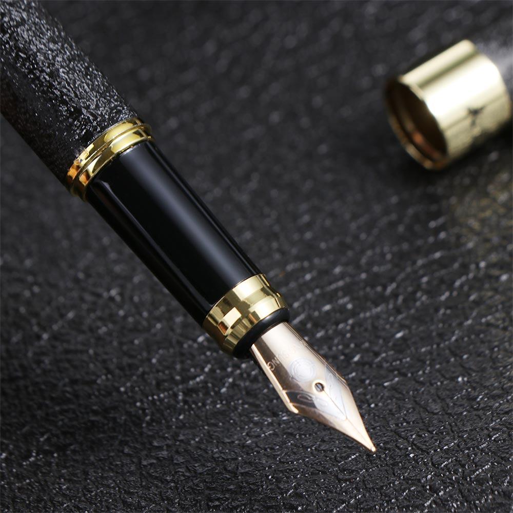 School Supplies Office Stationery Frosted Black Dragon Ink Pen Business ...