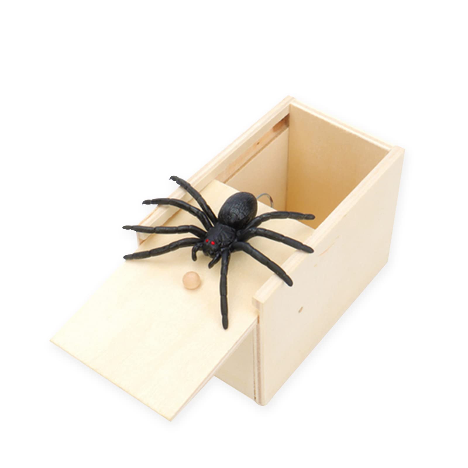 Halloween Rubber Spider Prank Wooden Box Toys For Kids False Snake ...