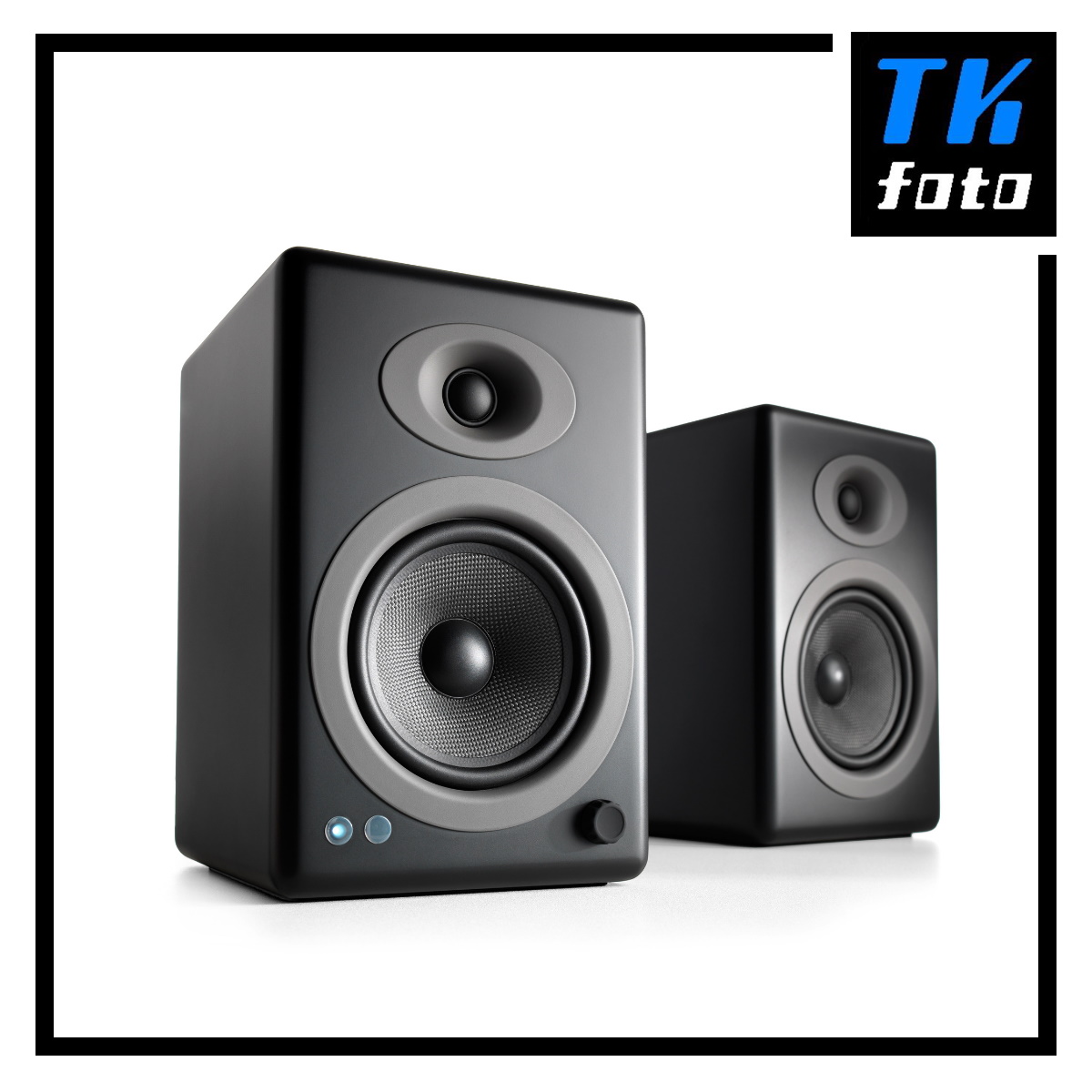 Audioengine A5+ Wireless Home Music System Bluetooth Bookshelf Speakers ...