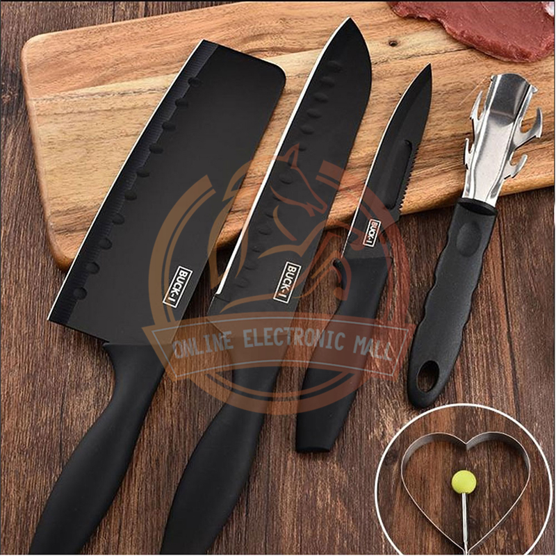 BUCK -1 5pcs kitchen gift set knife stainless steel kitchen knives ...