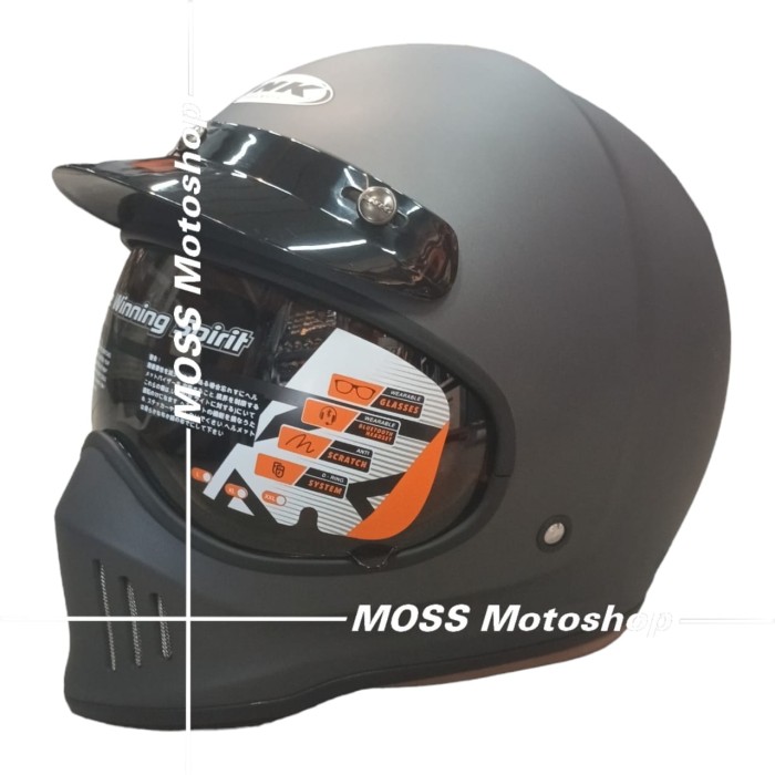 HELM INK TROOPER SOLID MATT ANTHRACITE | HELM INK TROOPER FULL FACE ...