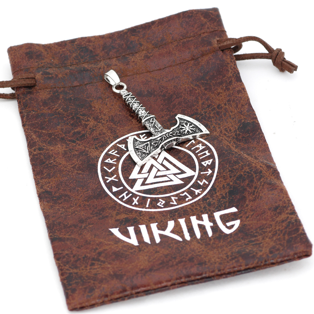 【Fresh designs】Nordic Viking Series Odin Compass Lunavan Pendant ...