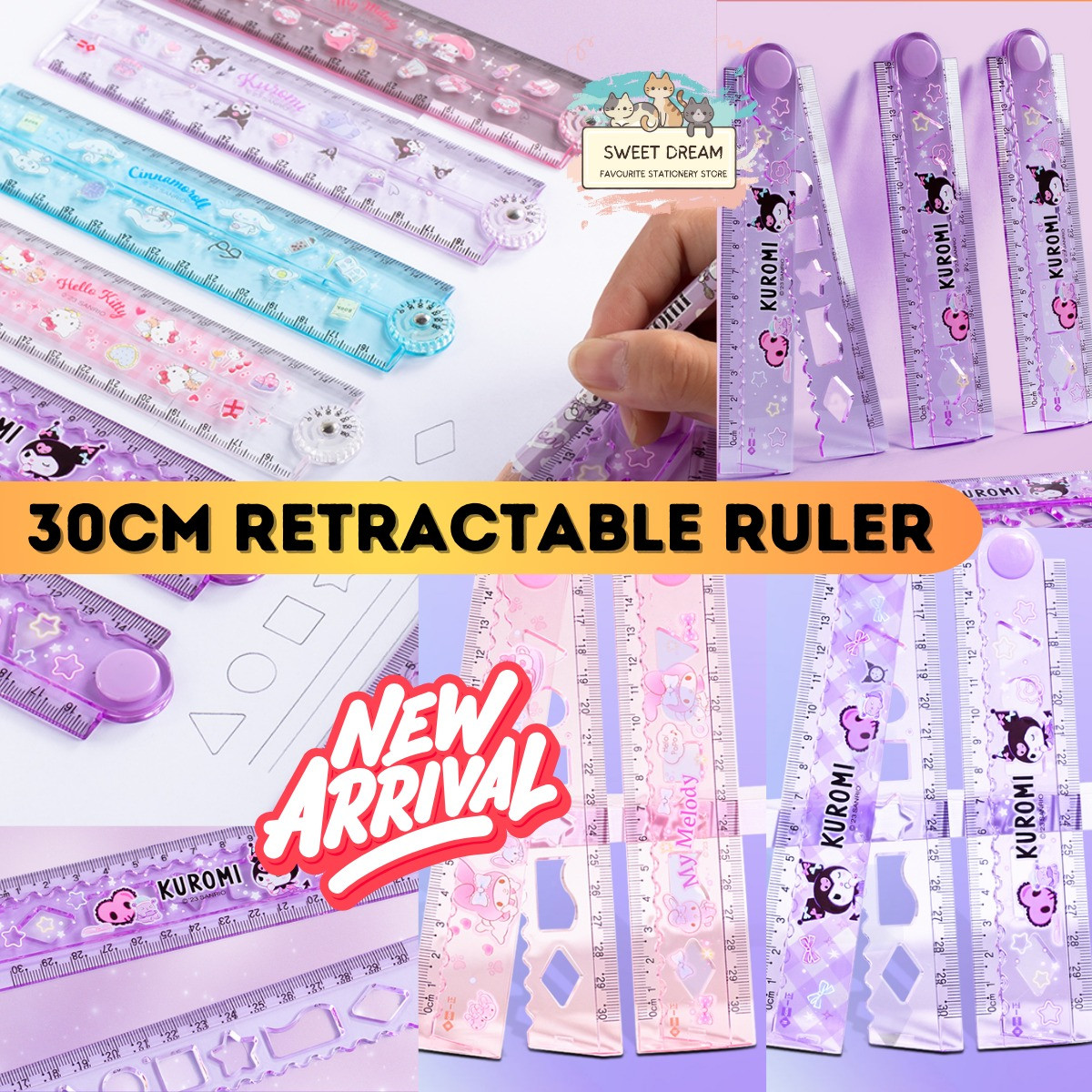 15/30CM Original IIGEN Sanrio Kuromi / My Melody Multifunctional ...