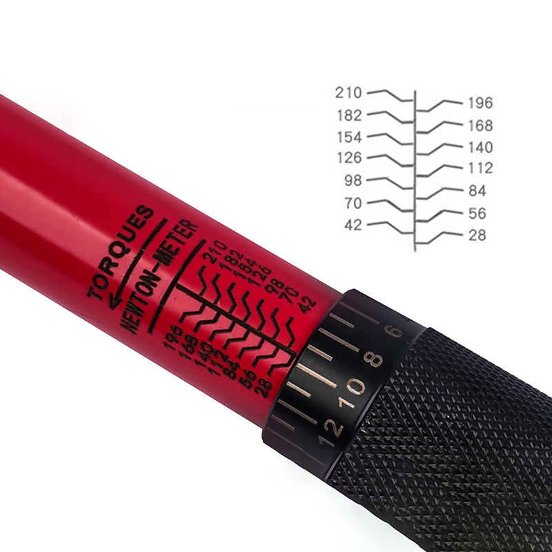 2-210N.m Torque Wrench 1/2 3/8 1/4 Torque Spanner High Precision ...