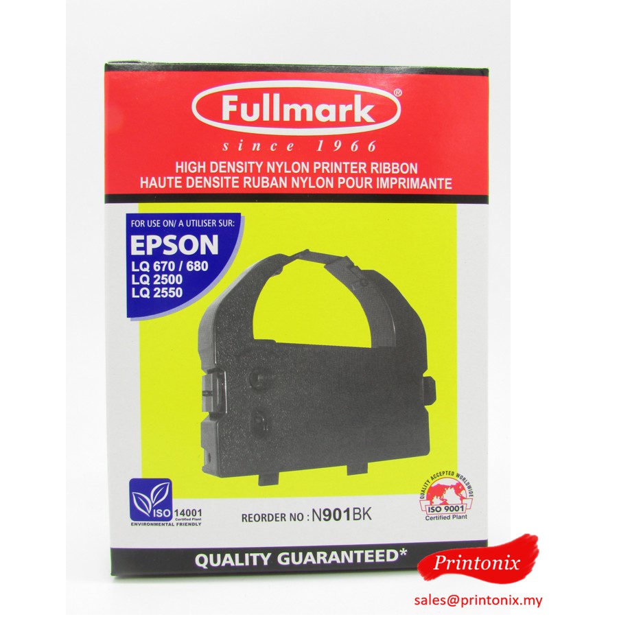 Fullmark Epson LQ680 LQ-680 LQ2550 LQ-2550 2500 S015508 N901BK | Lazada PH