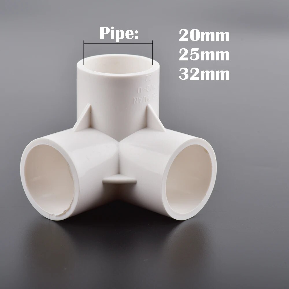 Inside Diameter 20/25/32mm 3-way/4-way/5-way Three-Dimensional PVC Connector Water Supply Pipe ...