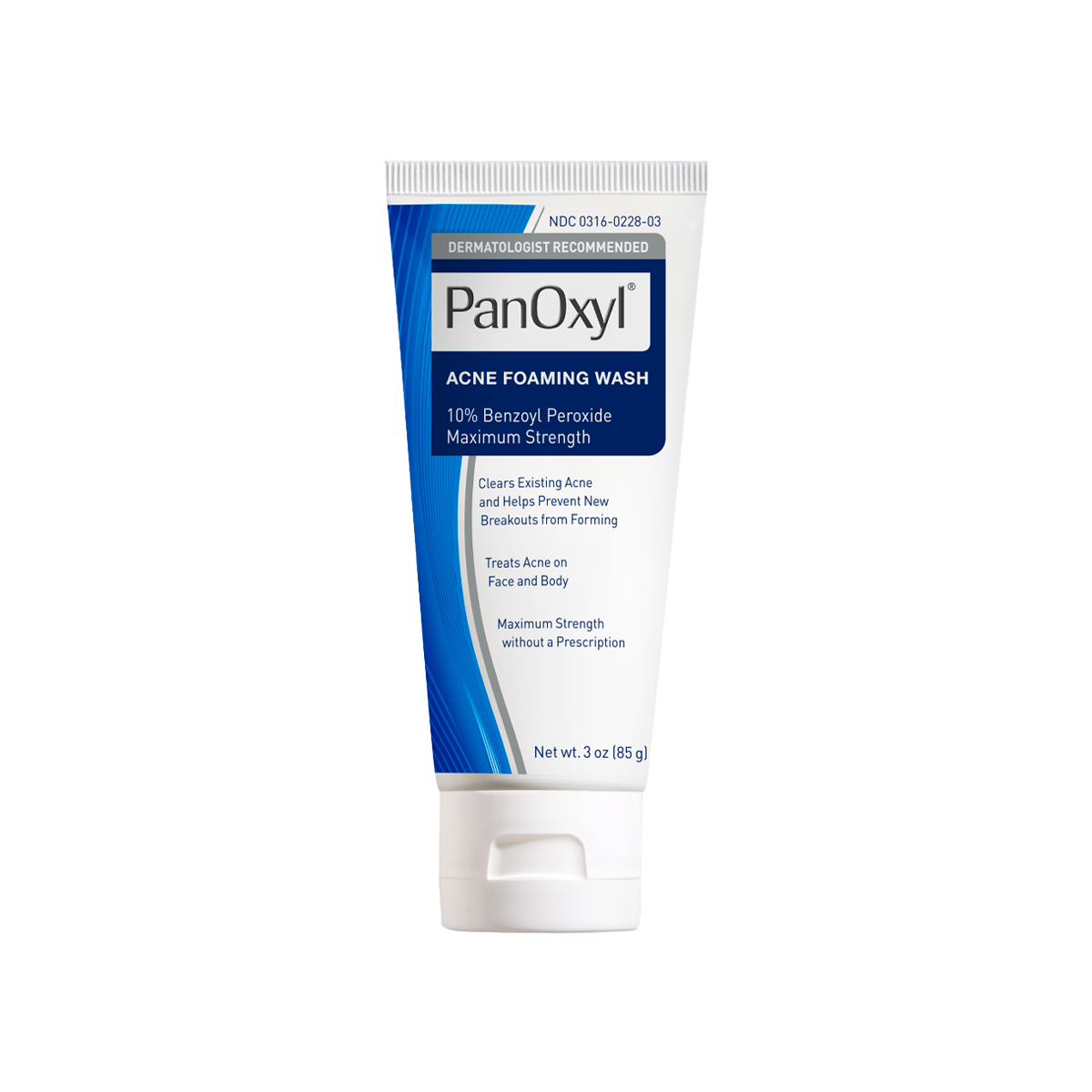 PanOxyl Acne Wash Benzoyl Peroxide (4% Daily Control, 10% Maximum ...