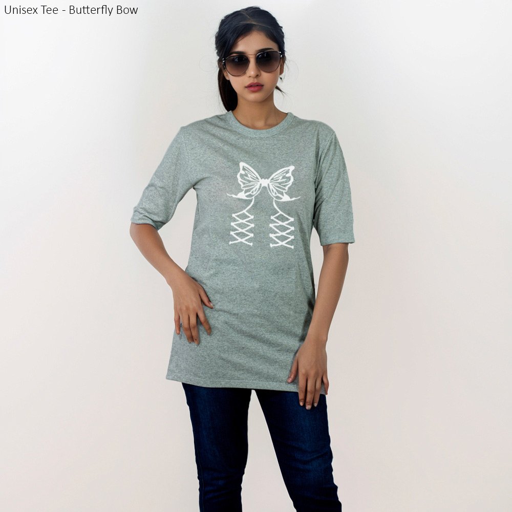 Unisex Plain - Butterfly Bow Women Female Girl Lady Stylish Casual ...