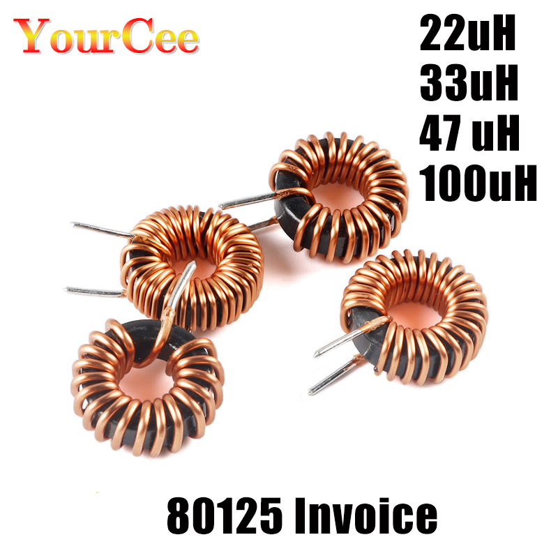 2pcs Toroid Core Inductors 80125 Winding Magnetic Inductance22uh 33uh ...