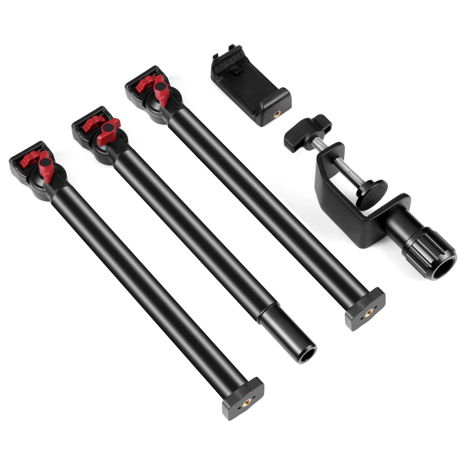 PULUZ Camera Desk Stand Auxiliary Holding Arm Flexible Overhead Webcam ...