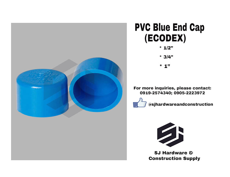PVC BLUE END CAP 1/2" / 3/4" / 1" | Lazada PH
