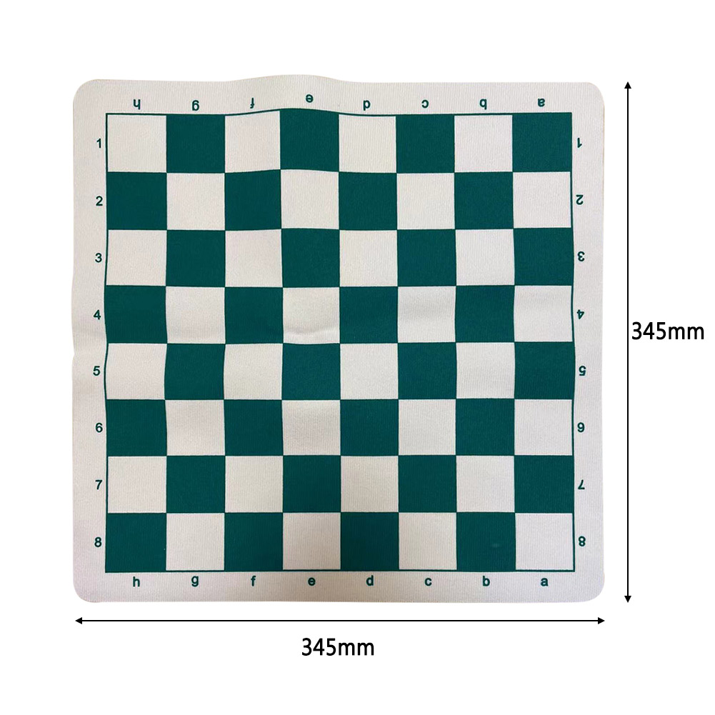 Professional Chess Pieces Games Set PU Leather Resin Chessboard Mat ...