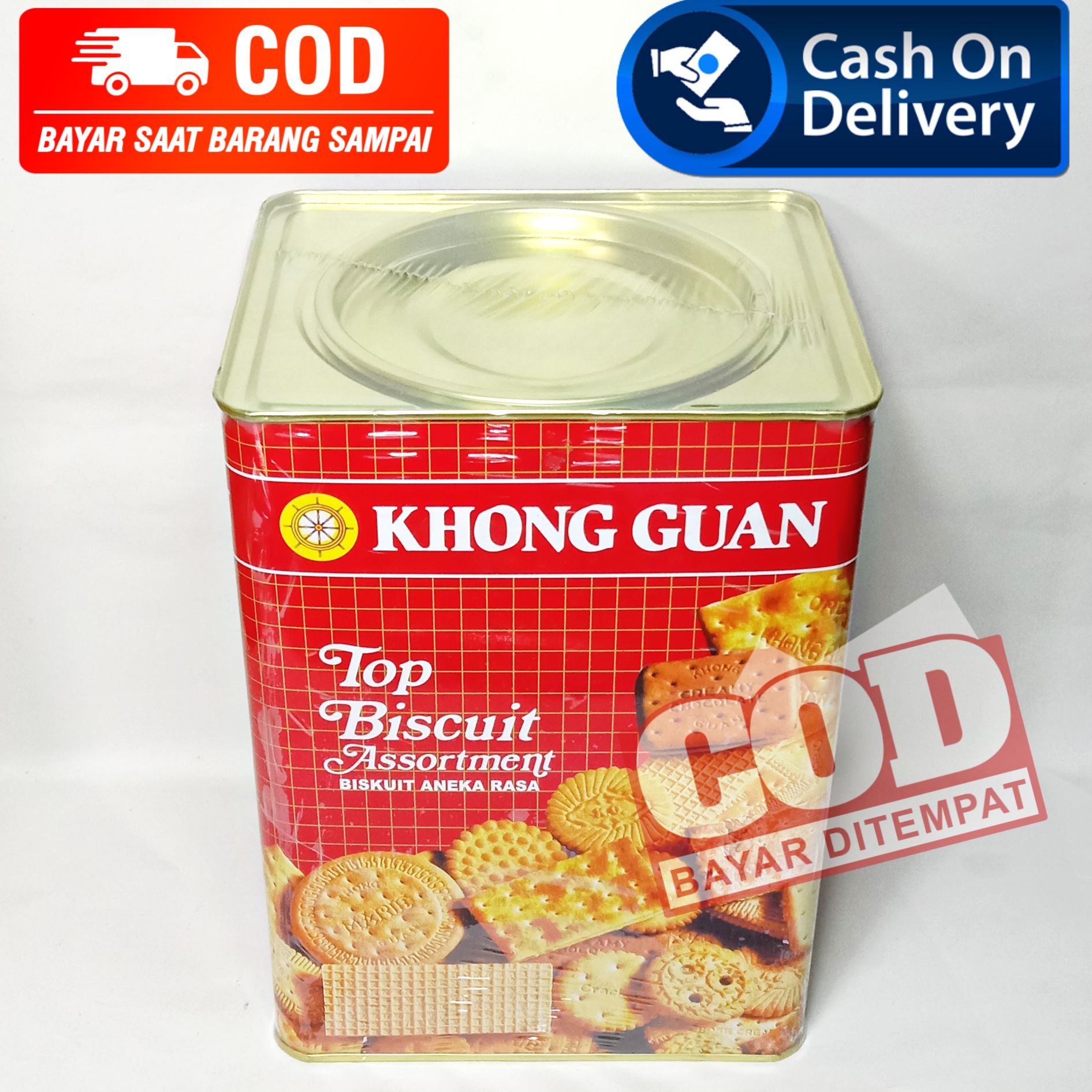 biskuit khong guan kaleng besat top assortment 1600 gram | Lazada Indonesia