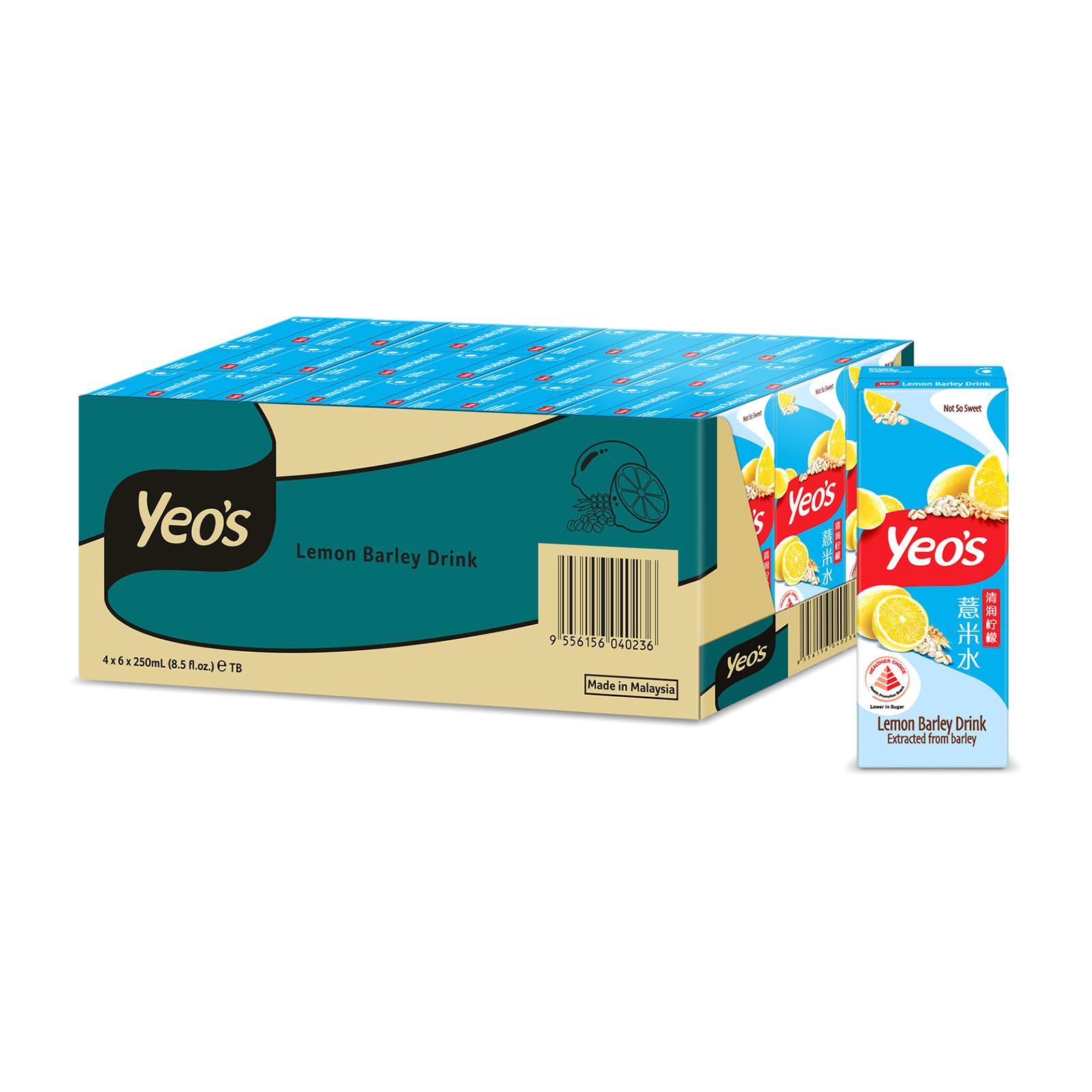 Yeo's Lemon Barley Packet Drink 250ML (Case Of 24) | Lazada Singapore