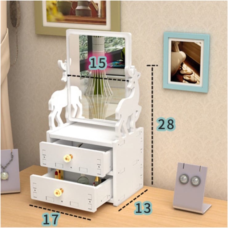 ⭐️ Mini Vanity Mirror with Drawer ⭐️ | Lazada PH