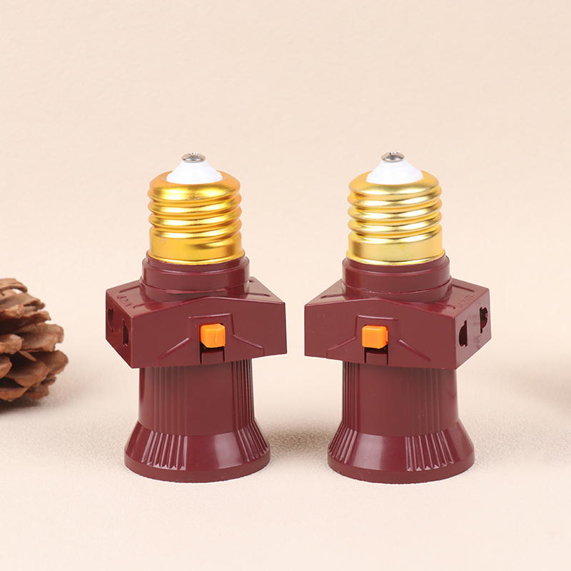 1Pc E27 With Switch Socket Double Screw Multi-purpose Socket Switch ...