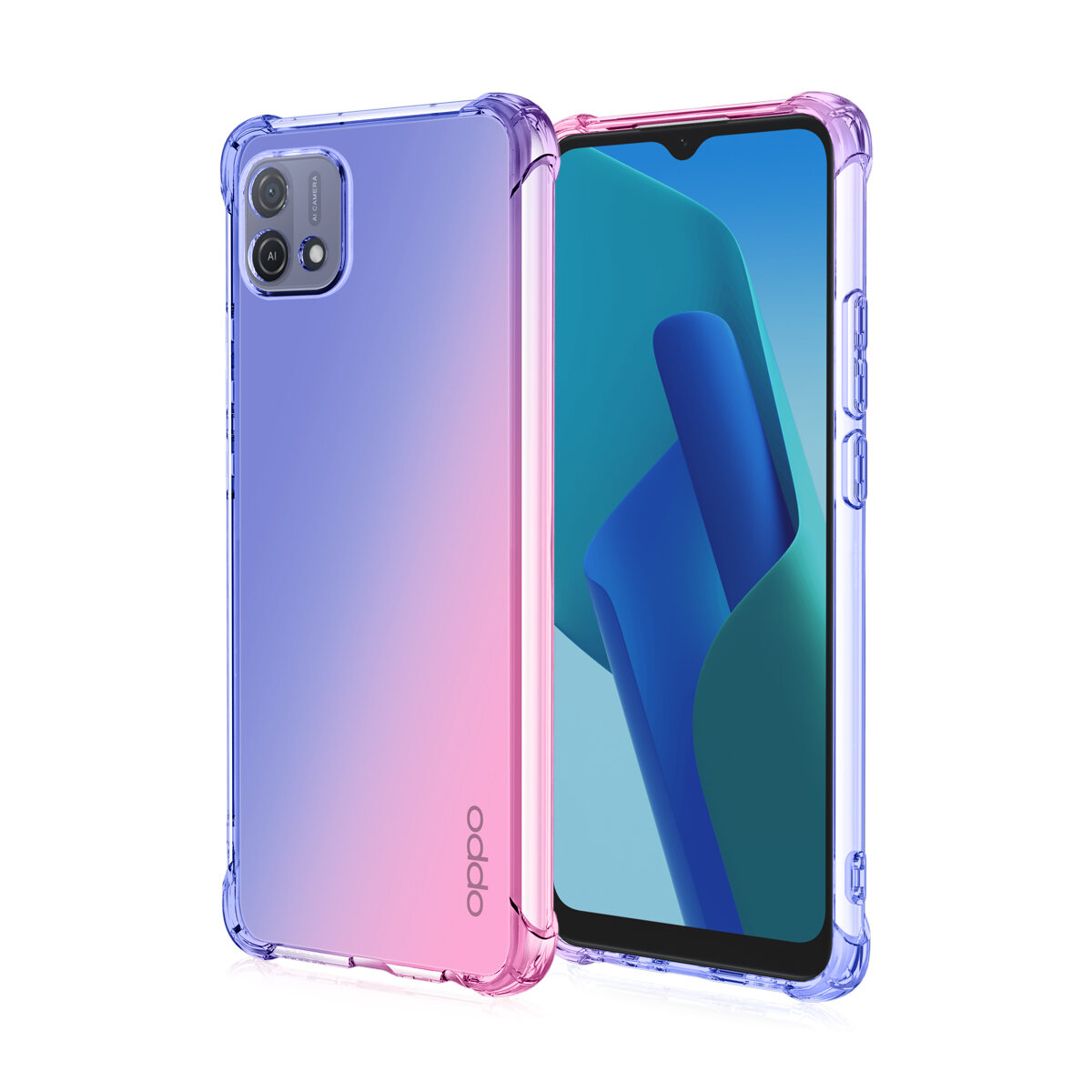 lthmy for OPPO A16K Gradient Color Case Cover Soft TPU Silicone Phone ...