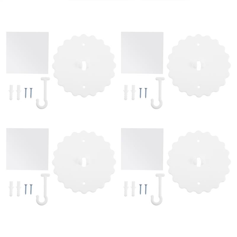 4pcs Dome Mosquito Net Hooks Ceiling Hooks Bed Canopy Plastic Screw ...