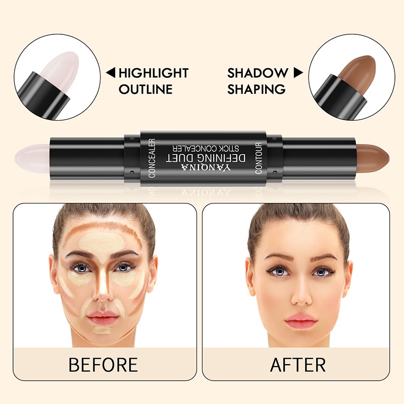 Face Foundation Highlighter Concealer Permanent Dark Circles Contouring ...