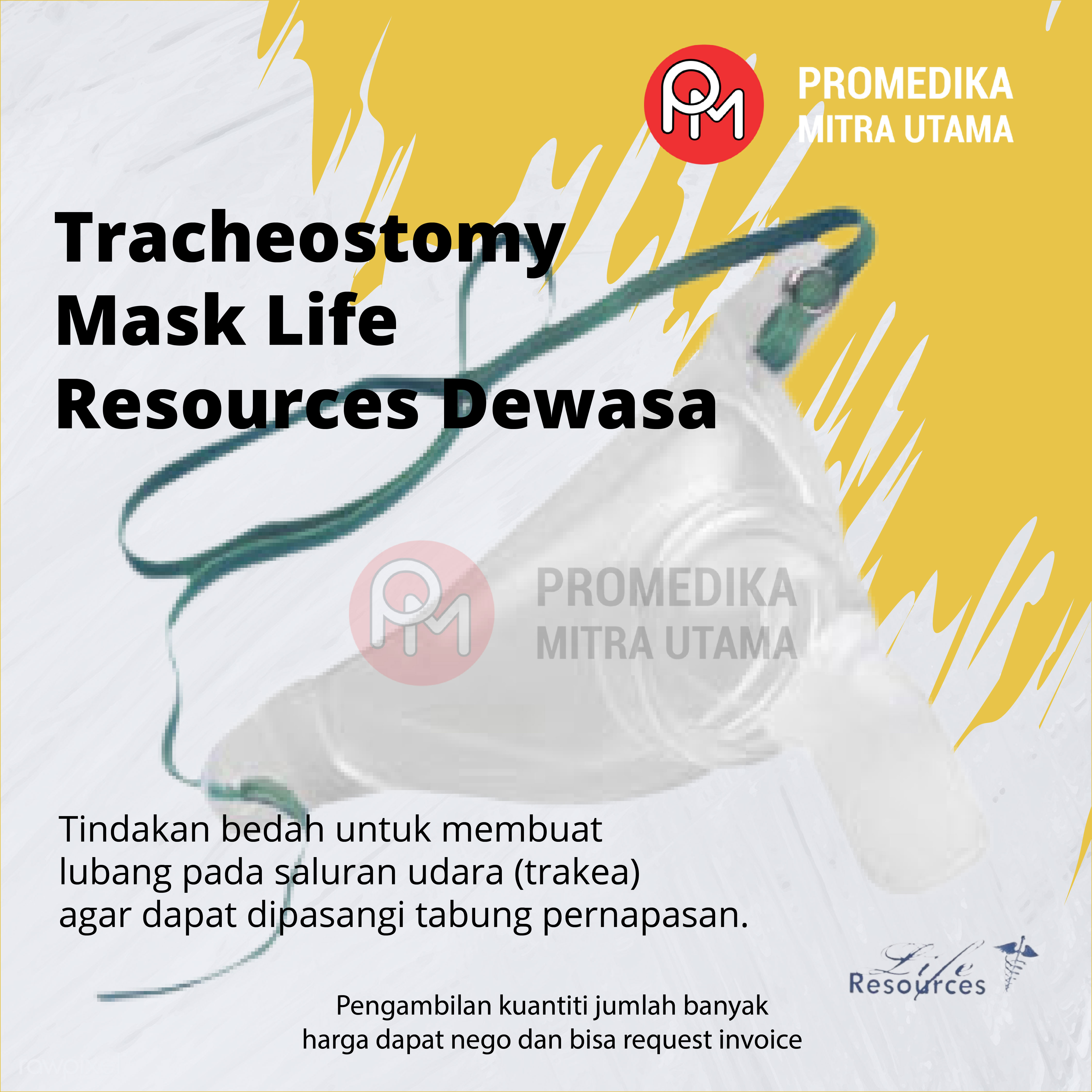 Tracheostomy Mask Life Resources Dewasa | Lazada Indonesia