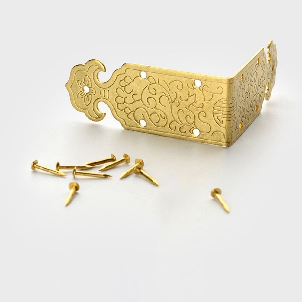 8Pcs Metal Decorative Crafts N1N Box Feet Leg Edge Cover Protector ...