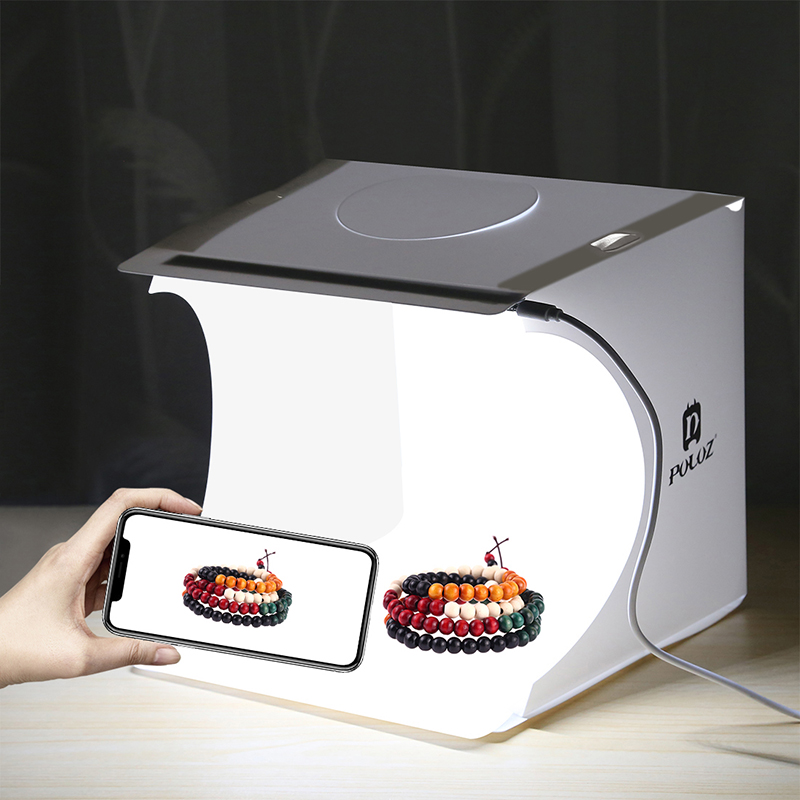 【original】 Mini Folding Photography Studio Soft Box 2LED Lightbox ...
