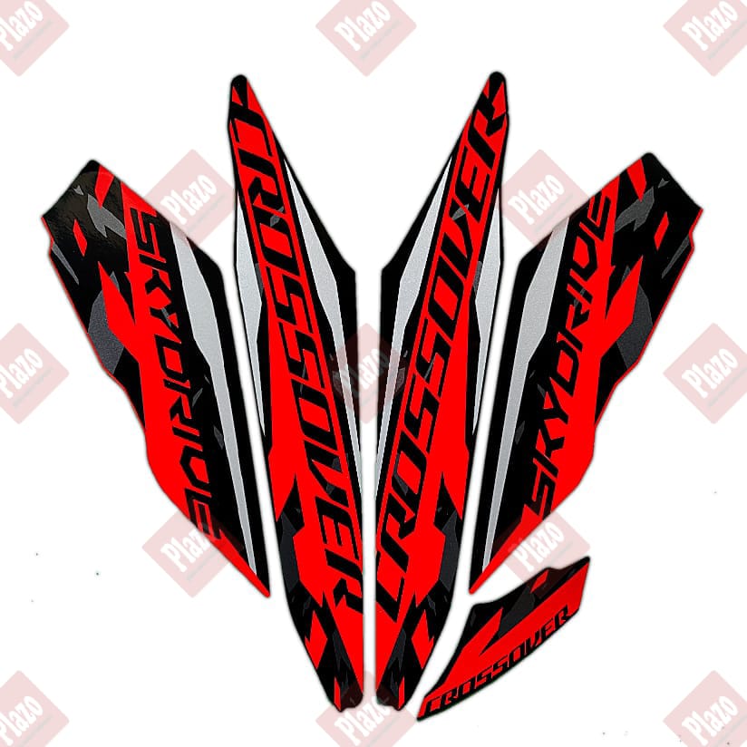 Striping stiker body motor suzuki skydrive crossover 115 2021 hitam ...