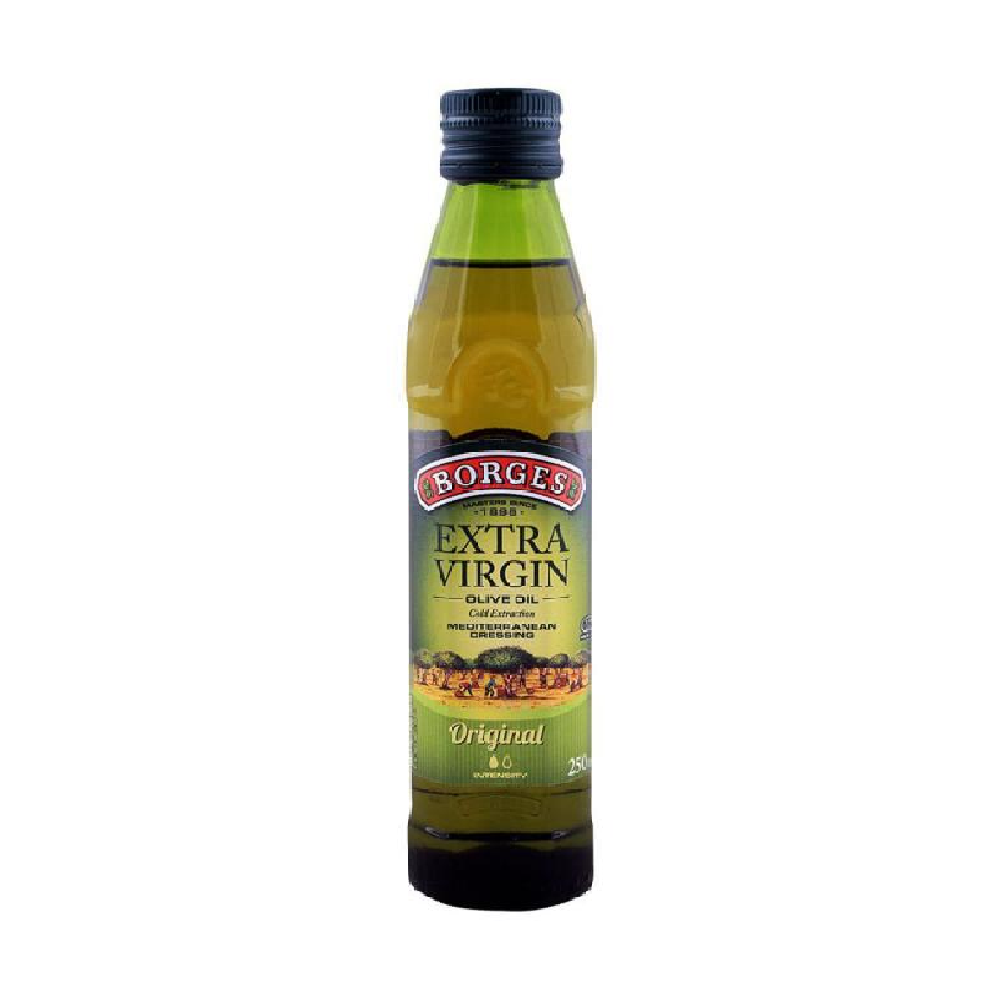 BORGES EXTRA VIRGIN OLIVE OIL BOTTLE 250 ML(𝐢𝐦𝐩𝐨𝐫𝐭𝐞𝐝 & 𝐨𝐫𝐢𝐠𝐧𝐚𝐥) | Daraz.pk
