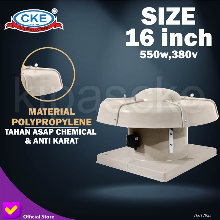 ROOF FAN 16" EXHAUST ATAP VENTILASI ATAP BLOWER ATAP KIPAS ATAP ...