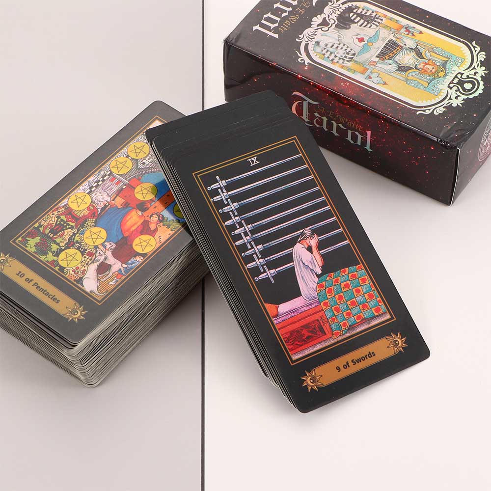 【New-store】 78 Holographic Glowing Shining Tarrot Future Telling Trick ...