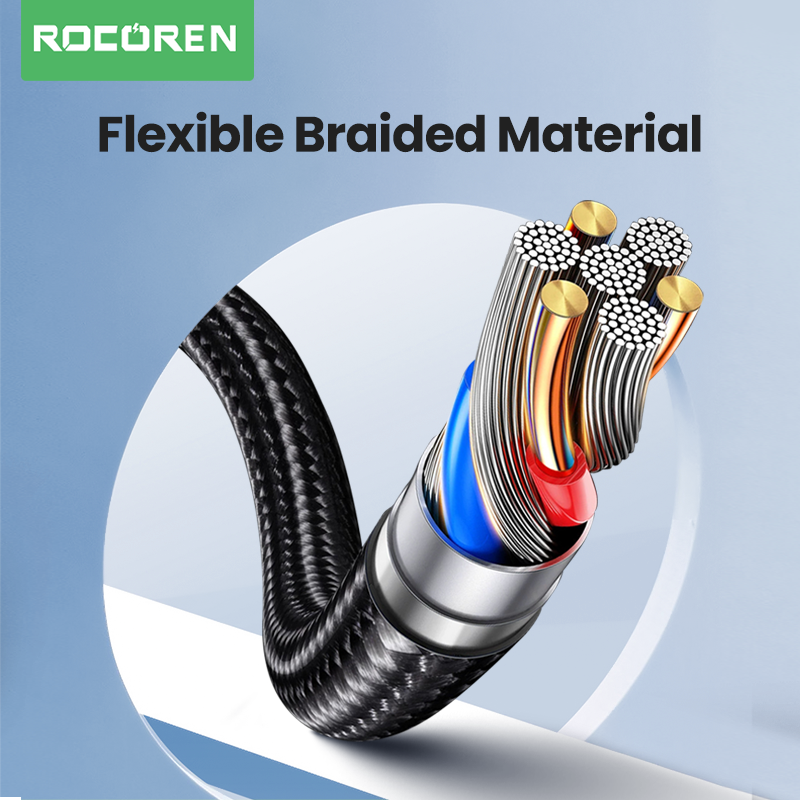 Rocoren 100W USB Type C Cable For Xiaomi 13 Huawei Redmi Note 12 Pro ...