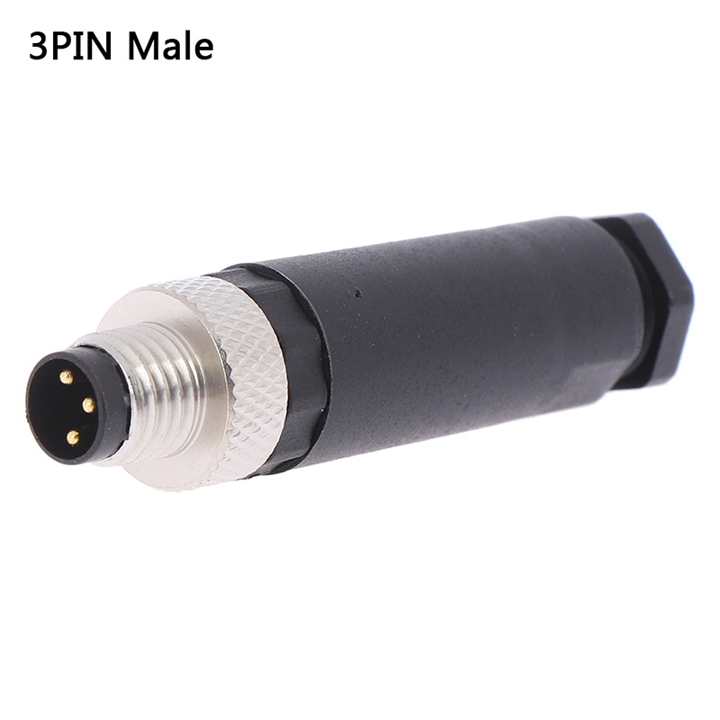 1Pc M8 Sensor Connector 3/4 Pin Male/Female Straight Angle Plug | Daraz ...