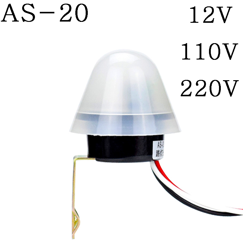 As-20 Dc 12v Ac 110v 220v 10a Waterproof Sensitive Auto Photo Switch On ...