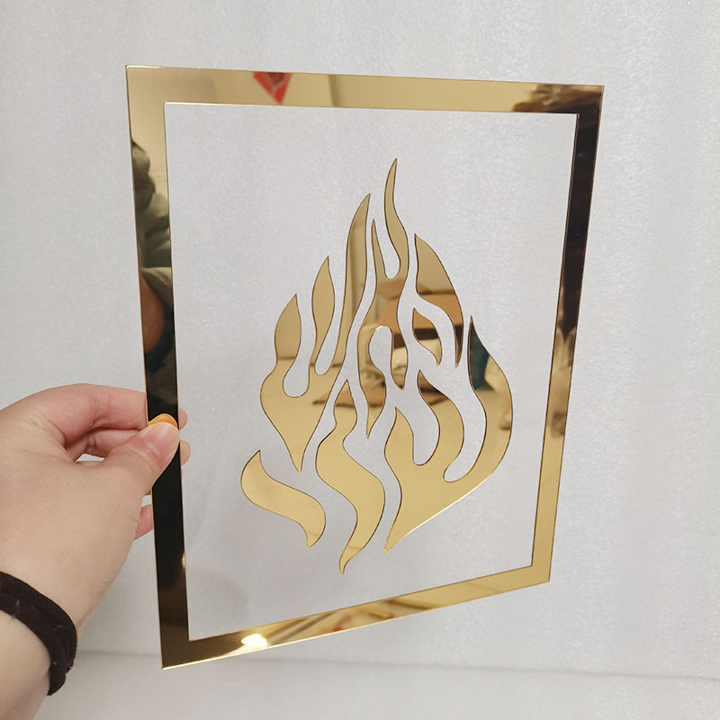 Custom Haesh Hebrew Sign Mirror Square Acrylic Jewish Breslev Breslov ...