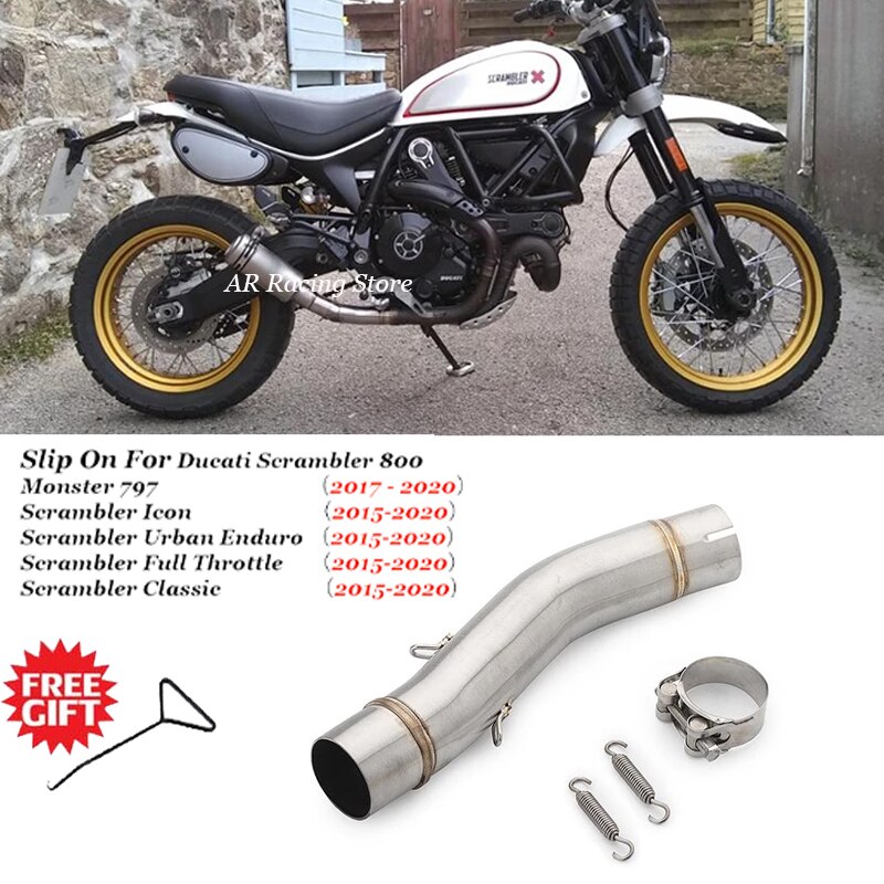 Slip on for ducati scrambler 800 2015-2020 monster 797 2017-2020 ...