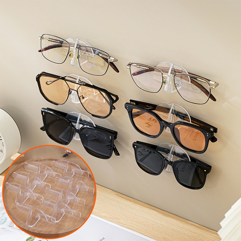 3/6/12Pcs Glasses Storage Rack Wall-Mounted Sunglasses Storage Rack ...