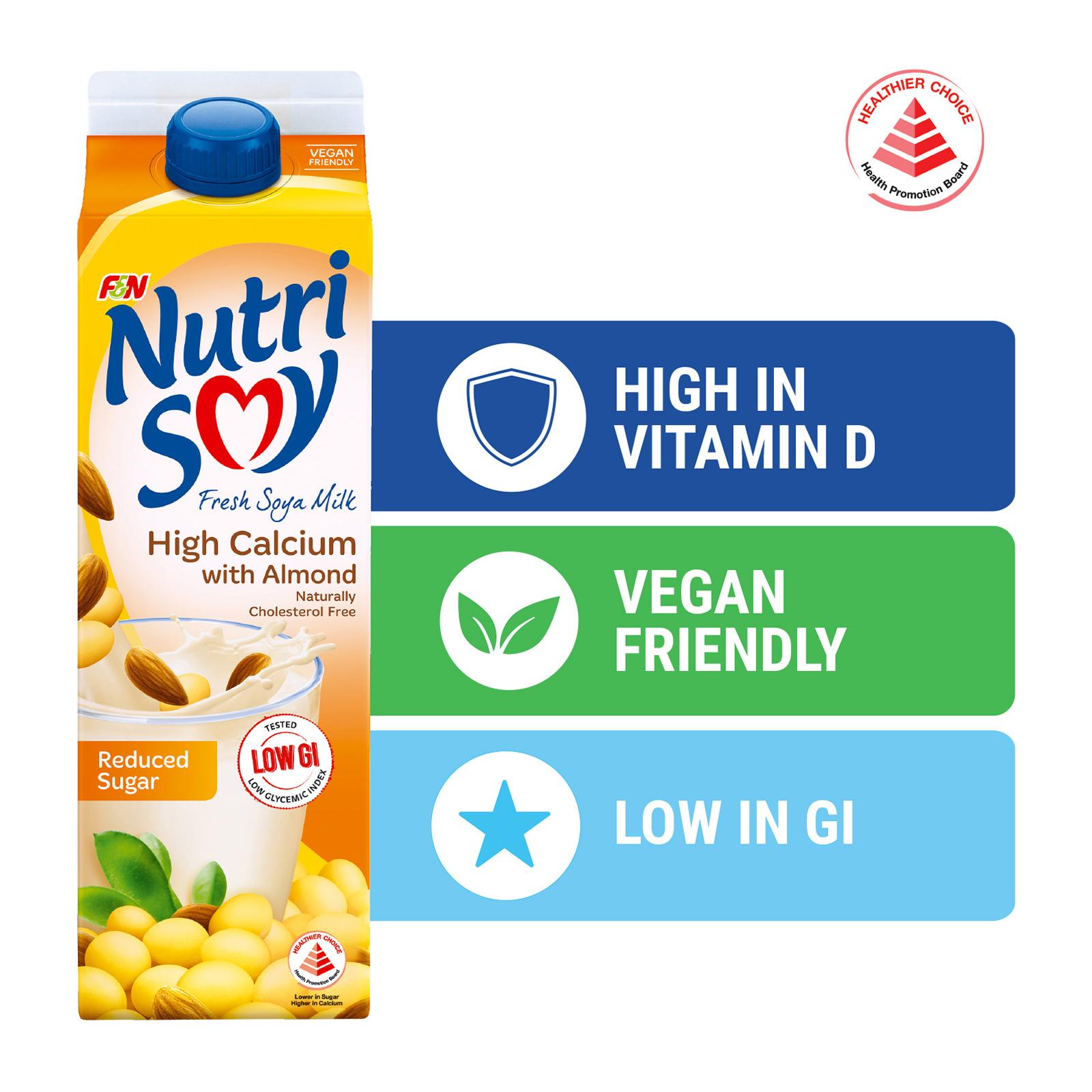 Nutrisoy Fresh Soya Milk with Almond 946ML | Lazada Singapore