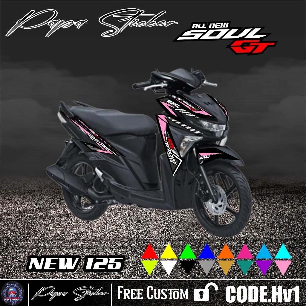 Striping MIO SOUL GT 125 ALL NEW - Sticker Striping Variasi list Yamaha ...