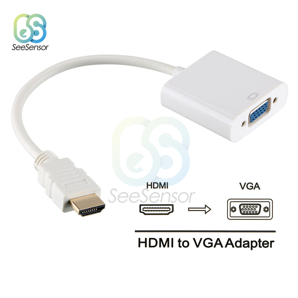 【New Arrivals】HDMI to VGA Adapter Male To Famale Converter Adapter ...