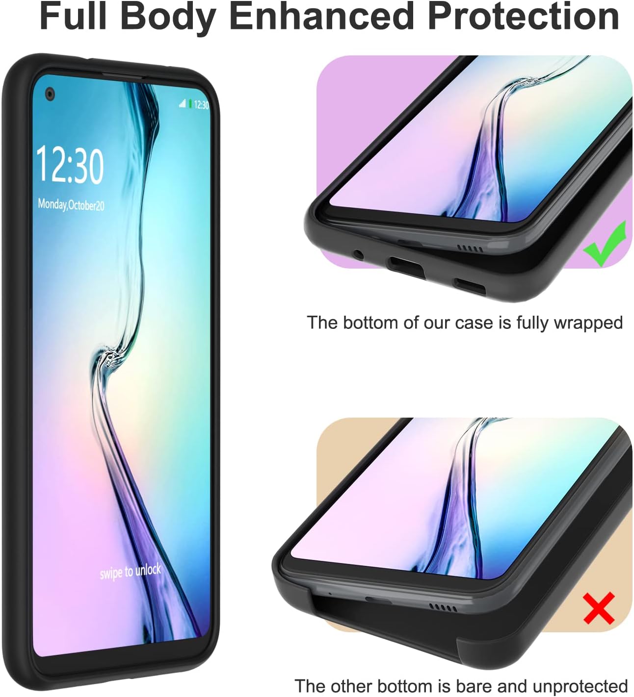 Galaxy M10 Silicone Back Case – Soft, Slim, and Shockproof Protective ...