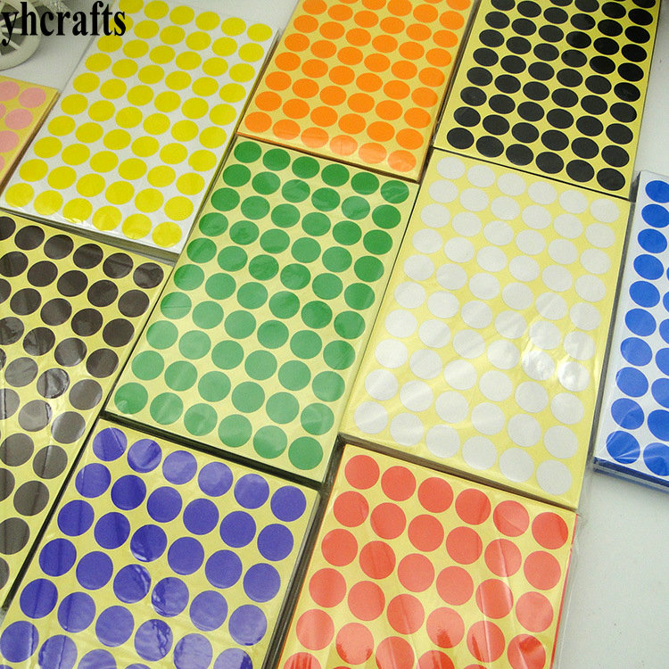 【Hottest Trends】1bag/Lot 1.5cm round dot paper stickers Early ...
