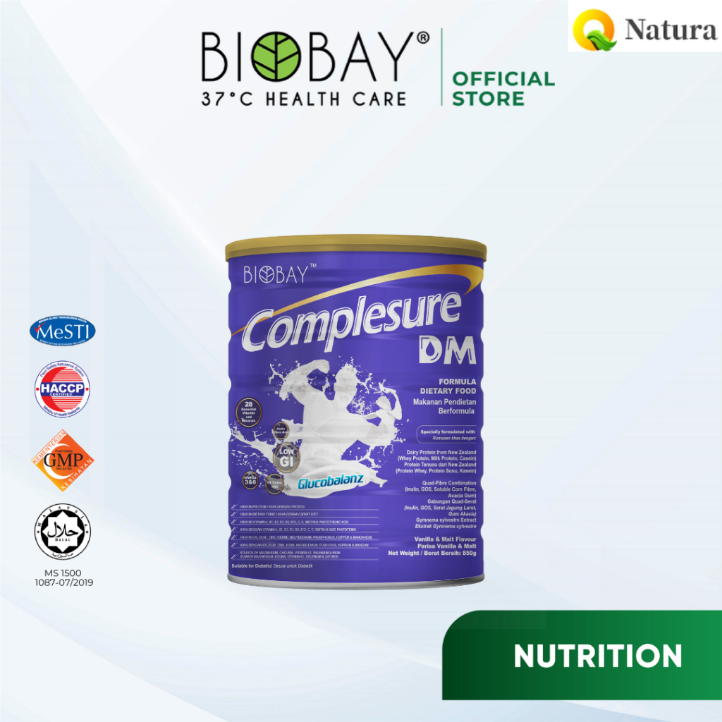 susu kurma farm fresh BIOBAY Complesure DM (850g) Diabetic Milk Drink ...