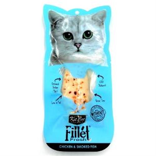 KITCAT FILLET FRESH CHICKEN & SMOKED FISH FOR CATS 30g | Lazada Singapore