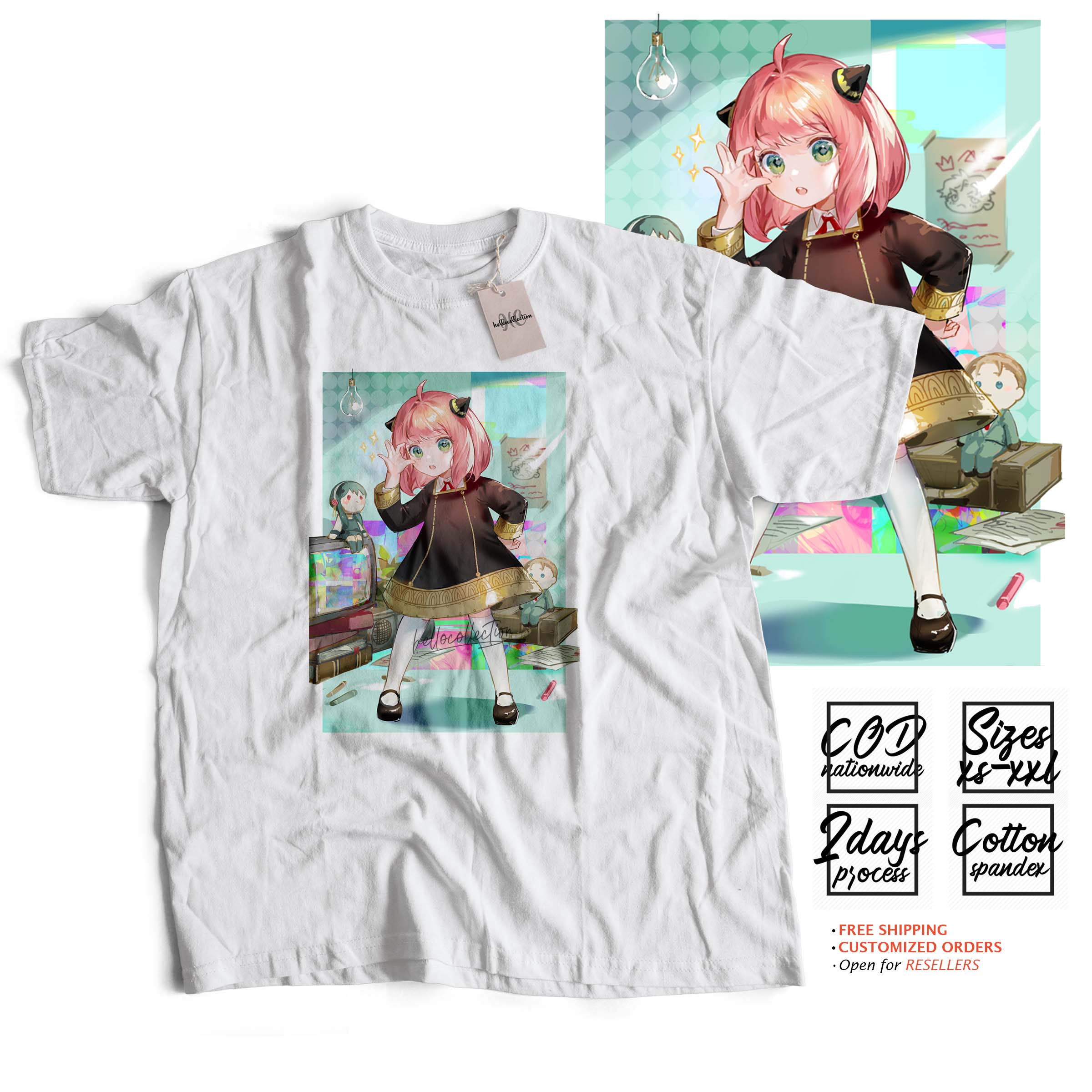 Anya 12 Spy x Family Anime Shirt HelloCollection | Lazada PH