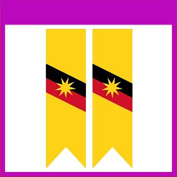 Bywafaz Car Plat Sticker - Sarawak Flag / Bendera Sarawak | Lazada