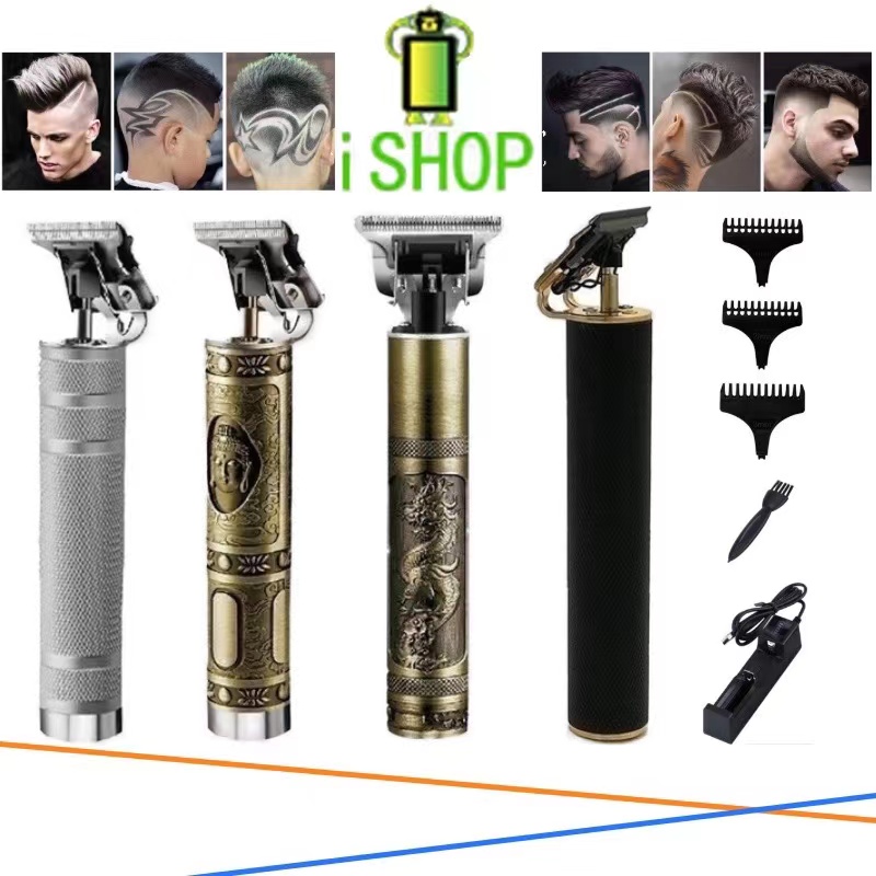 rechargable razor hair cut clipper vintage t9 trimmer professional ...