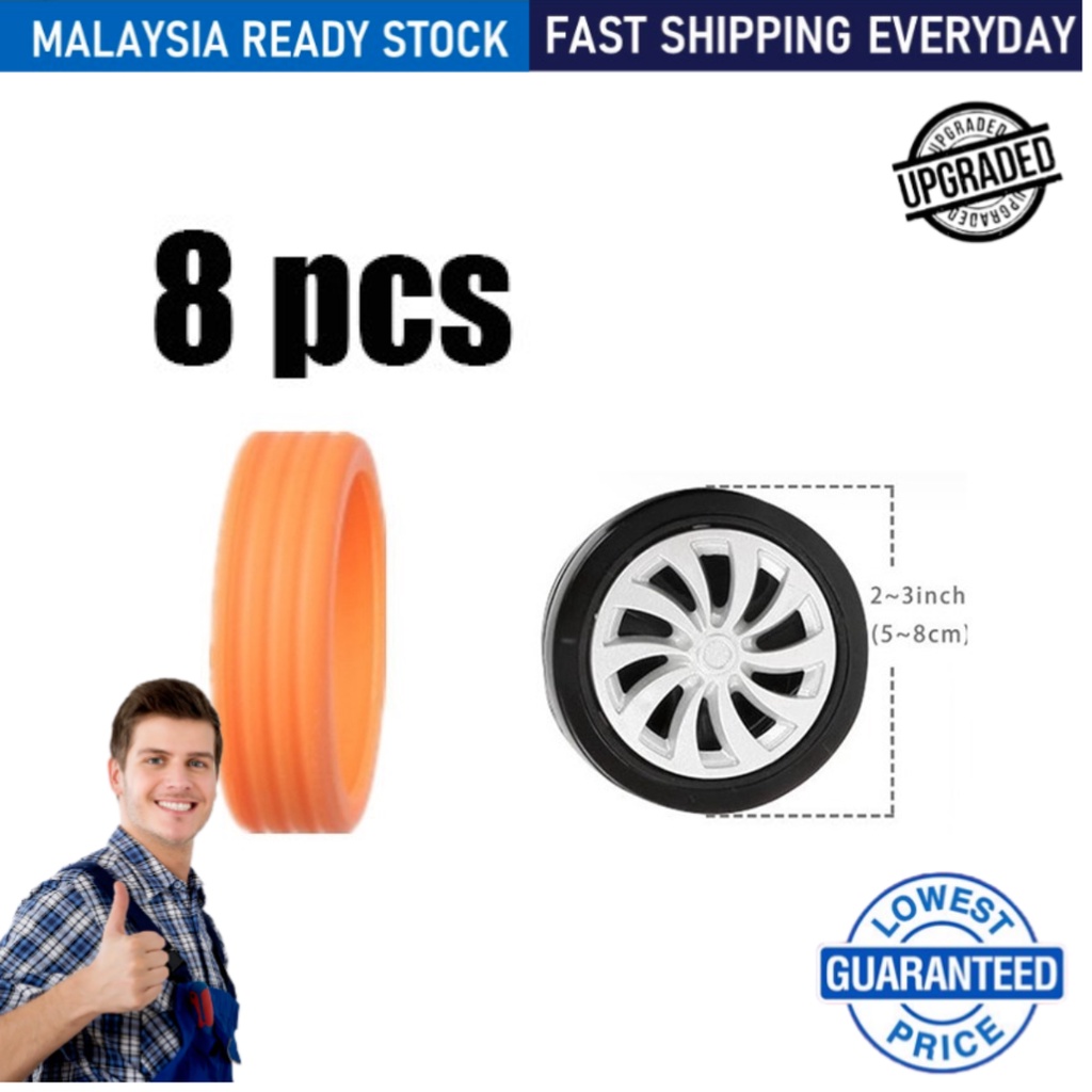 Protect Your Luggage Wheels with 8-piece Set of Travel Protectors ...