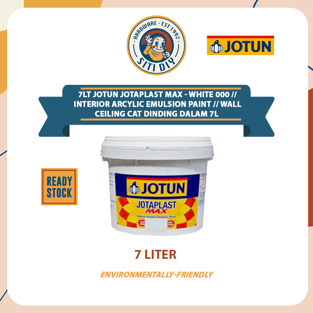 [SitiDIY] 7LT Jotun JOTAPLAST MAX - WHITE 000 // Interior Arcylic ...