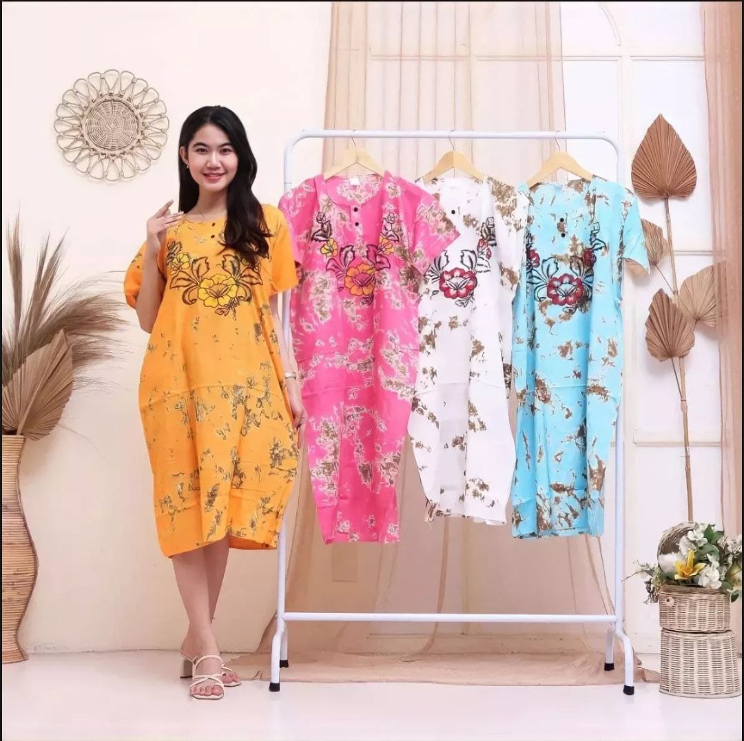 Daster wanita terbaru 2022 viral kekinian Home dress motif unik model ...